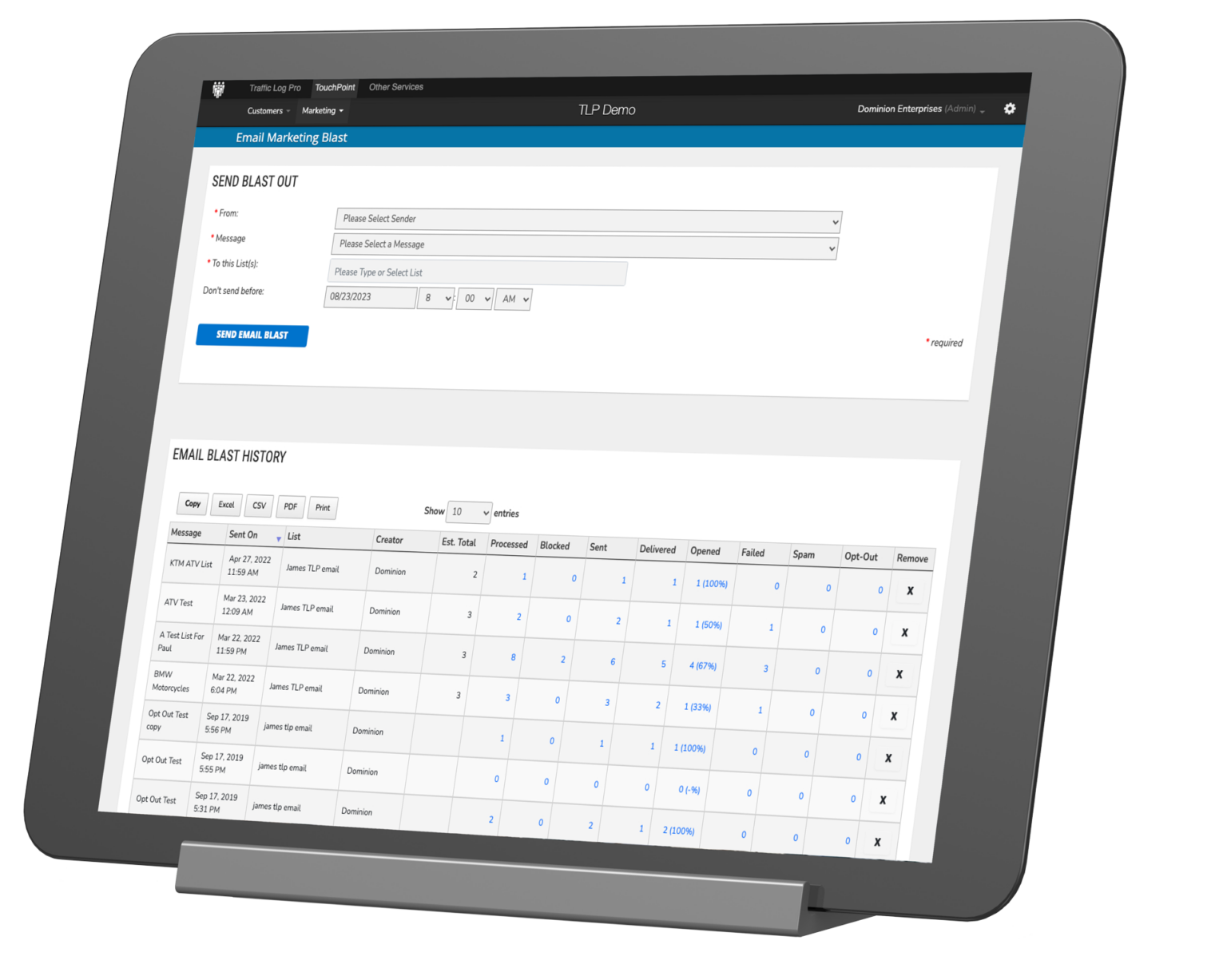 Traffic Log Pro is a product of Recreational Dealer Solutions, LLC.