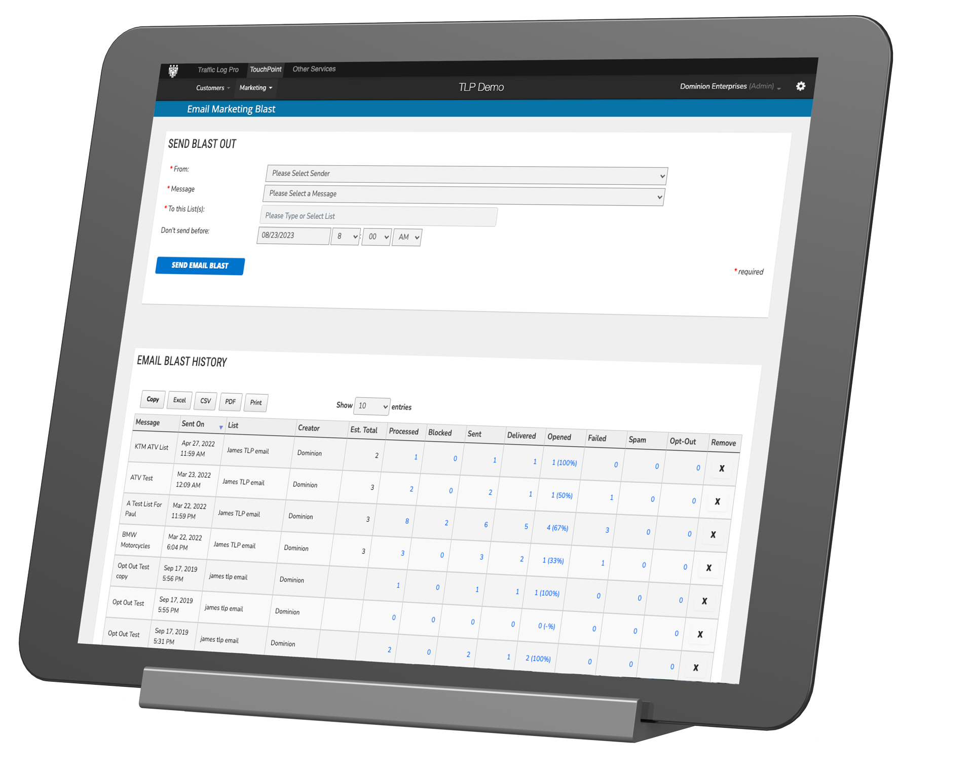 Traffic Log Pro is a product of Recreational Dealer Solutions, LLC.